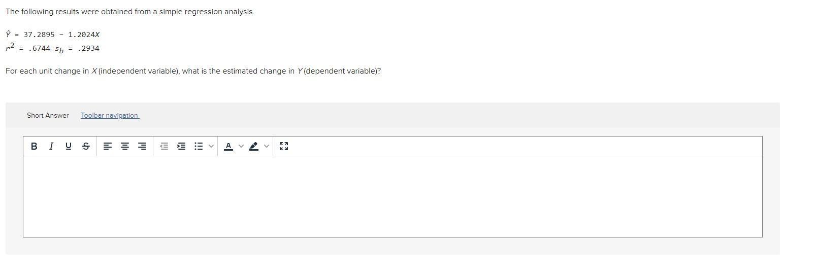Solved The following results were obtained from a simple | Chegg.com
