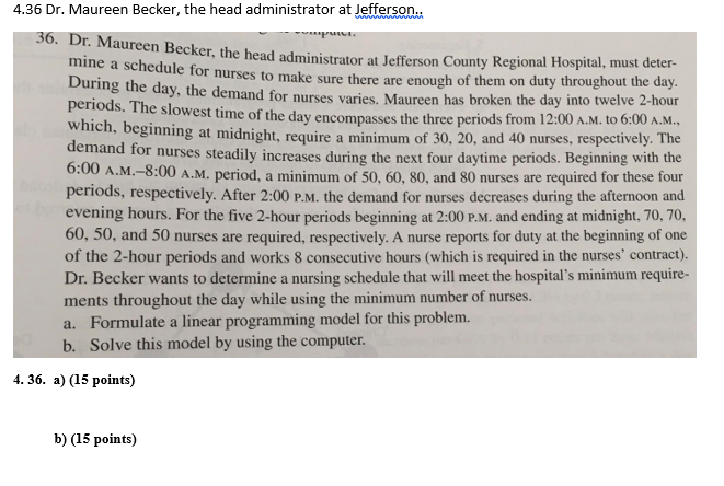 Solved 4 36 Dr Maureen Becker The Head Administrator At Chegg solved-4-36-dr-maureen-becker-the-head-administrator-at-chegg