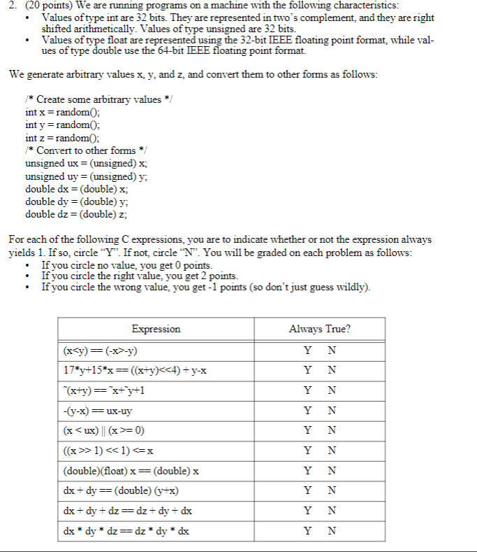Solved 2. (20 points) We are running programs on a machine | Chegg.com
