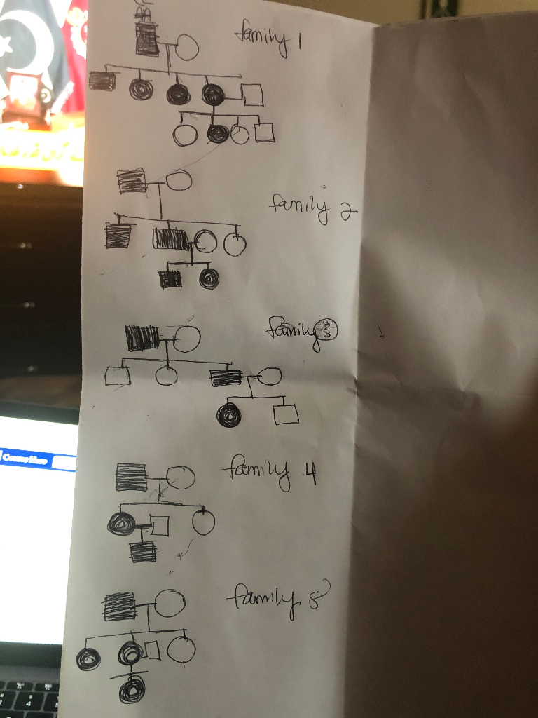 Solved Cleft chin is a dominant traitl. Here are the | Chegg.com