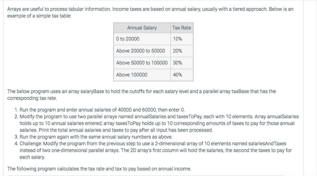 Solved Arrays are useful to process tabular information. | Chegg.com