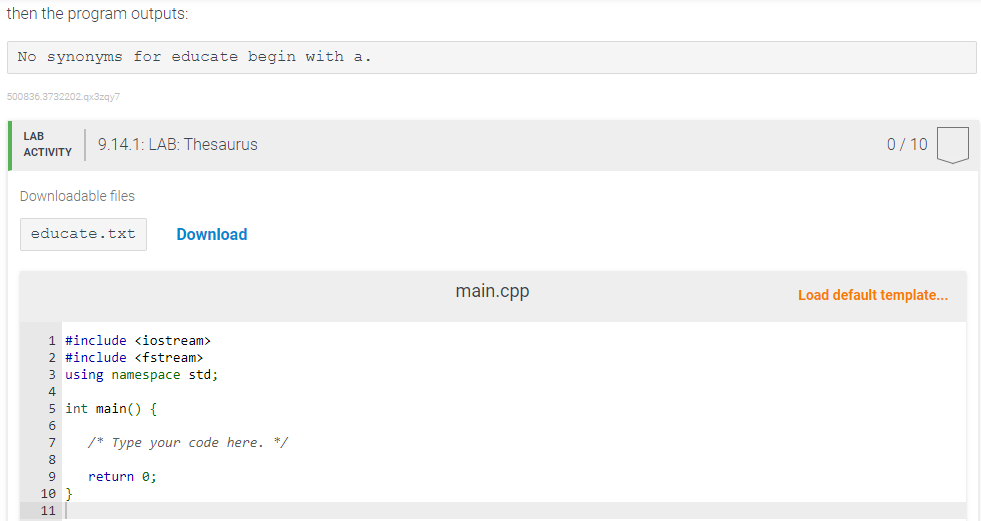 Solved Given a set of text files containing synonyms for | Chegg.com