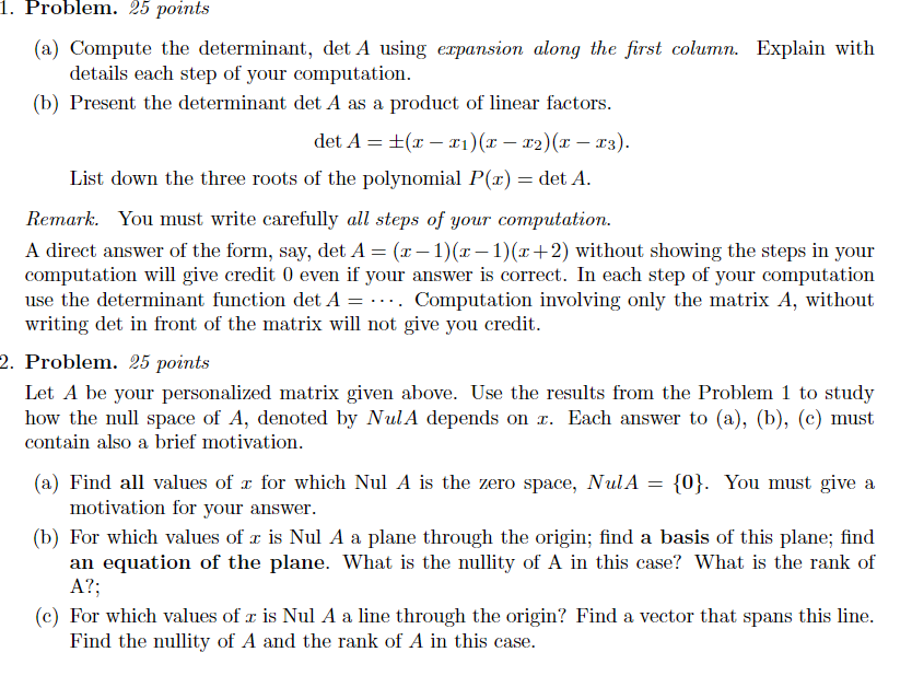 Solved X+82 Ao = Х 82 82 X O = 1. Problem. 25 points (a) | Chegg.com