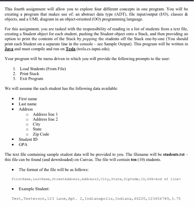 Solved This fourth assignment will allow you to explore four | Chegg.com