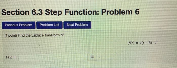 Solved Section 6 3 Step Function Problem 6 Previous Problem