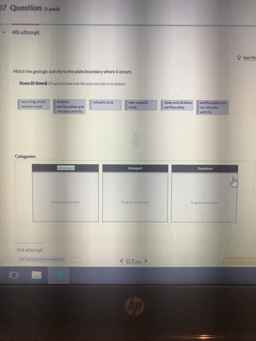 Solved 7 Question ( point) v 4th attempt O See Hi Match the | Chegg.com