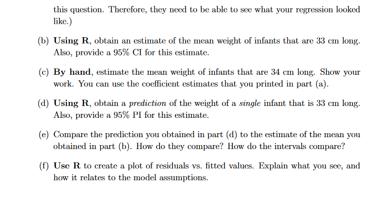 3. (6 marks) For this question we will use the same | Chegg.com