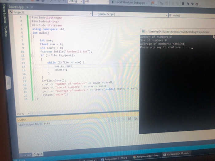 Solved 12 Using Files Numeric Processing 6 Points 