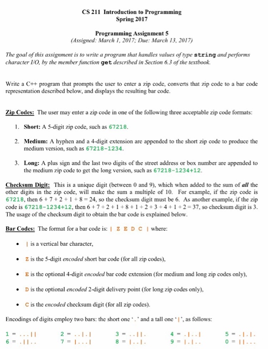 Solved The goal of this assignment is to write a program | Chegg.com