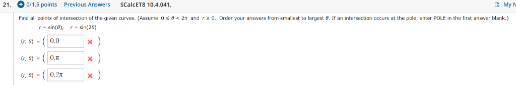 Solved SCalcET8 10.4.041 My 21. 0/1.5 points Previous | Chegg.com
