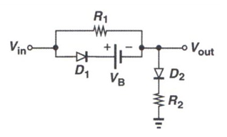 Solved Draw the input/output Vin/Vout characteristic curve | Chegg.com