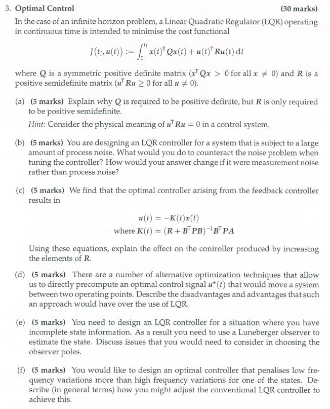 Solved Optimal Controlin ﻿the Case Of An ﻿infinite Horizon