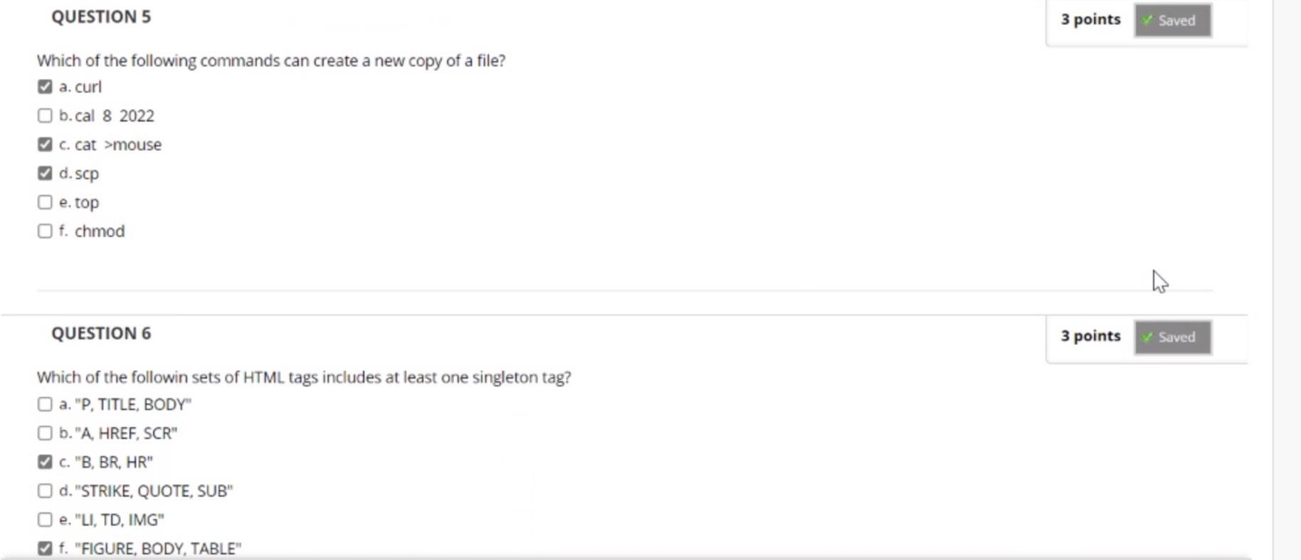 Solved QUESTION 5 3 points Saved Which of the following | Chegg.com