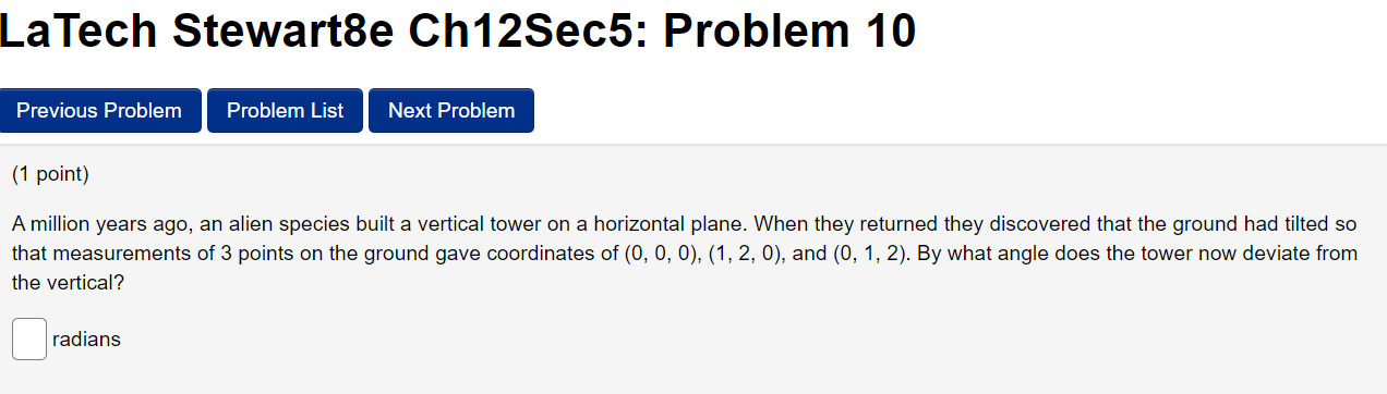 Solved LaTech Stewart8e Ch12Sec5: Problem 10 Previous | Chegg.com