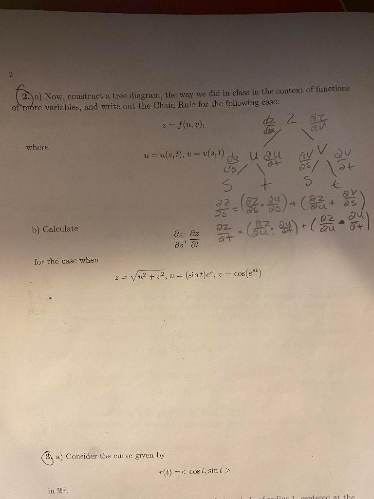 Solved 2. a) Now, construct a tree diagram, the way we did | Chegg.com