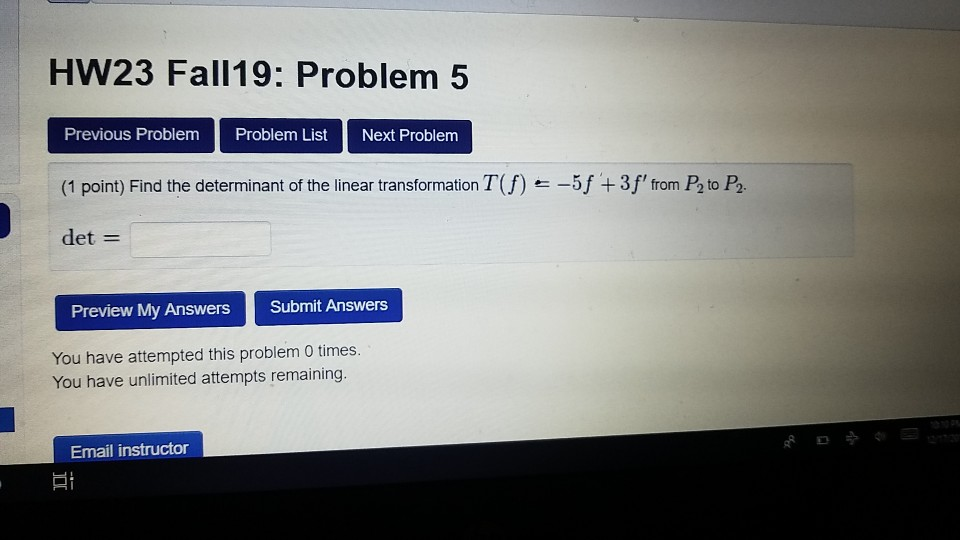 Solved HW23 Fall19: Problem 5 Previous Problem Problem List | Chegg.com