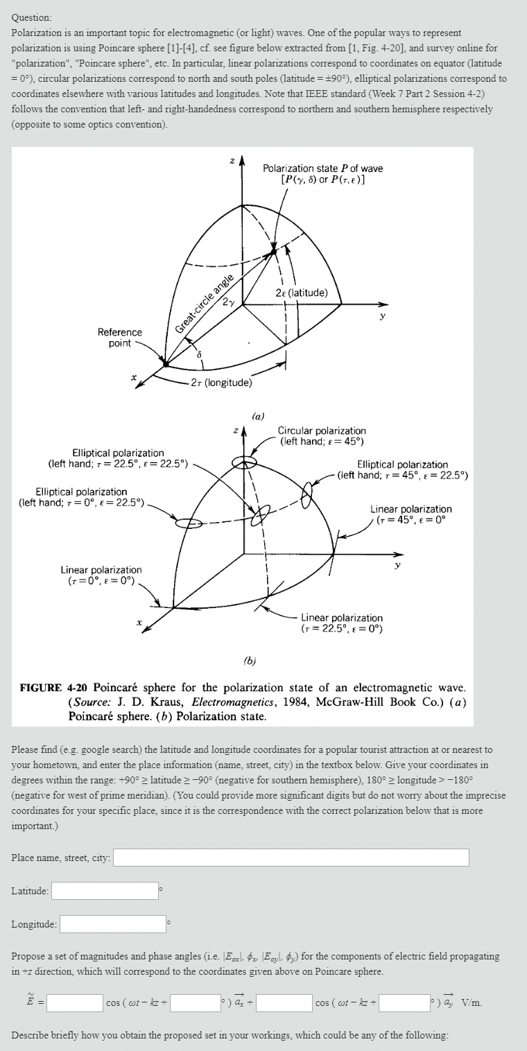 Question: Polarization is an important topic for | Chegg.com