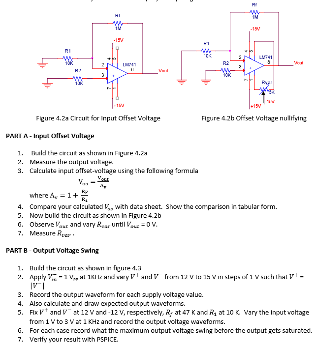 Rf w 1M Rf 1M 15V -15V R1 R1 tio 10K LM741 2 ww 10K 6 | Chegg.com