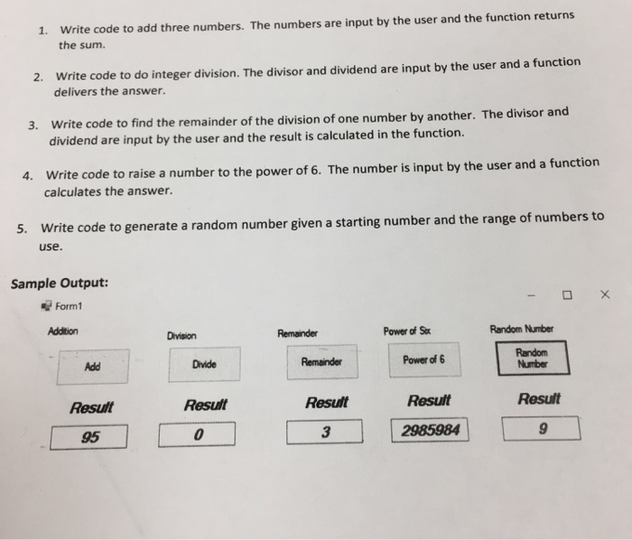 Solved Write code to add three numbers. The numbers are | Chegg.com