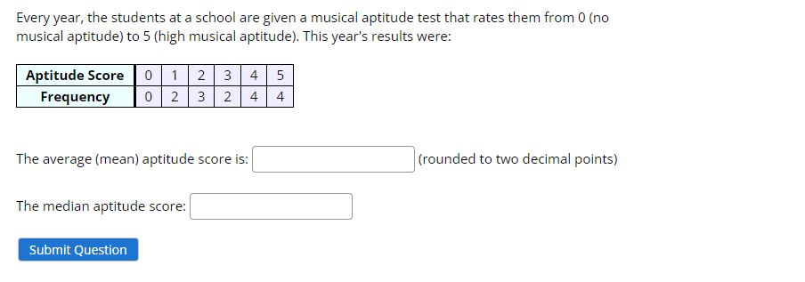 Solved Every year, the students at a school are given a | Chegg.com