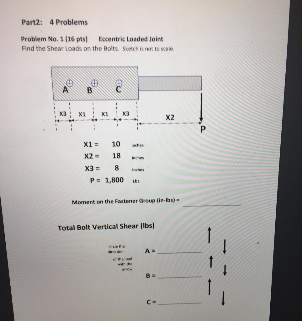 Solved Part2: 4 Problems Problem No. 1 (16 pts) Eccentric | Chegg.com