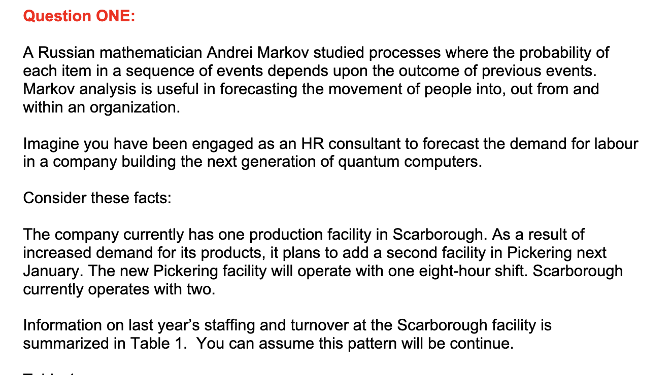 Solved A Russian mathematician Andrei Markov studied | Chegg.com