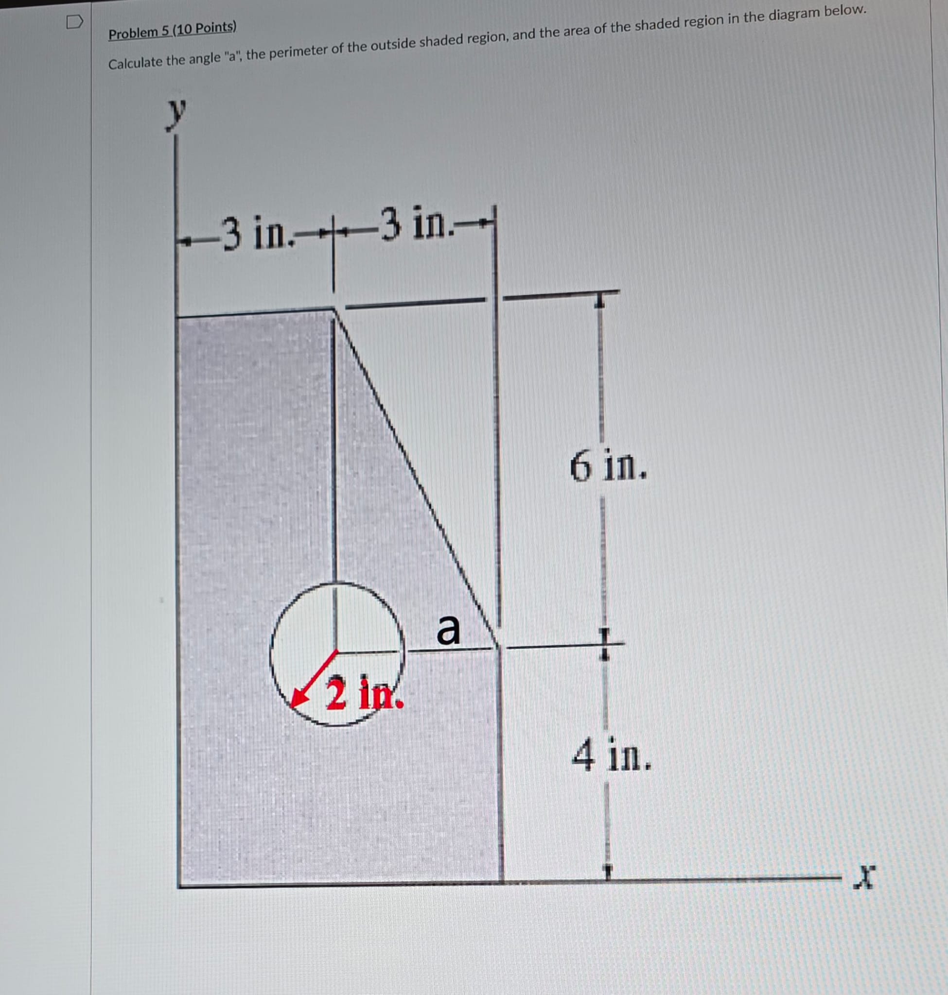 Solved Calculate the angle "a" ﻿the perimeter of the outside | Chegg.com
