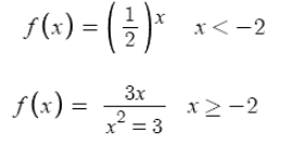 Solved f(x)={12)x,x