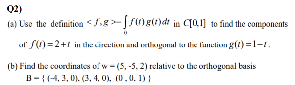 Solved Q2) (a) Use the definition | Chegg.com