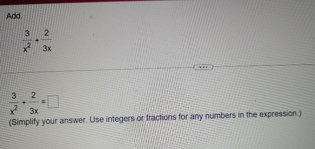 Solved x23+3x2 x23+3x2= (Simplify your answer. Use integers | Chegg.com
