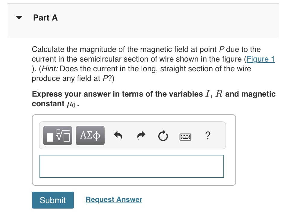 Solved Part A Calculate the magnitude of the magnetic field | Chegg.com