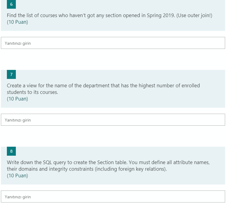 Solved takes ID course_id sec id semester year grade student | Chegg.com