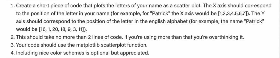 Solved 1. Create a short piece of code that plots the | Chegg.com