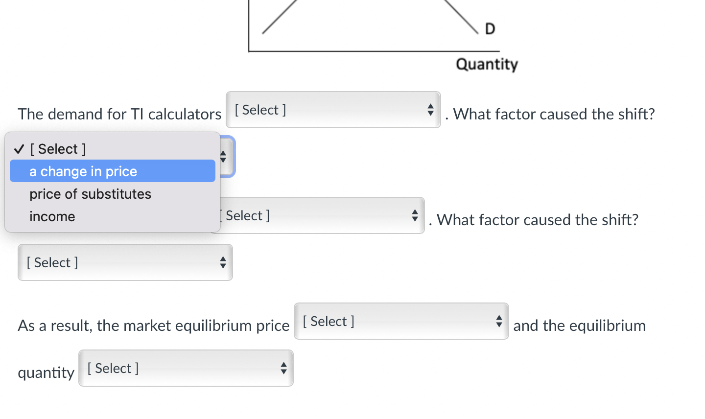 Solved Use a supply and demand graph to show the impact of | Chegg.com
