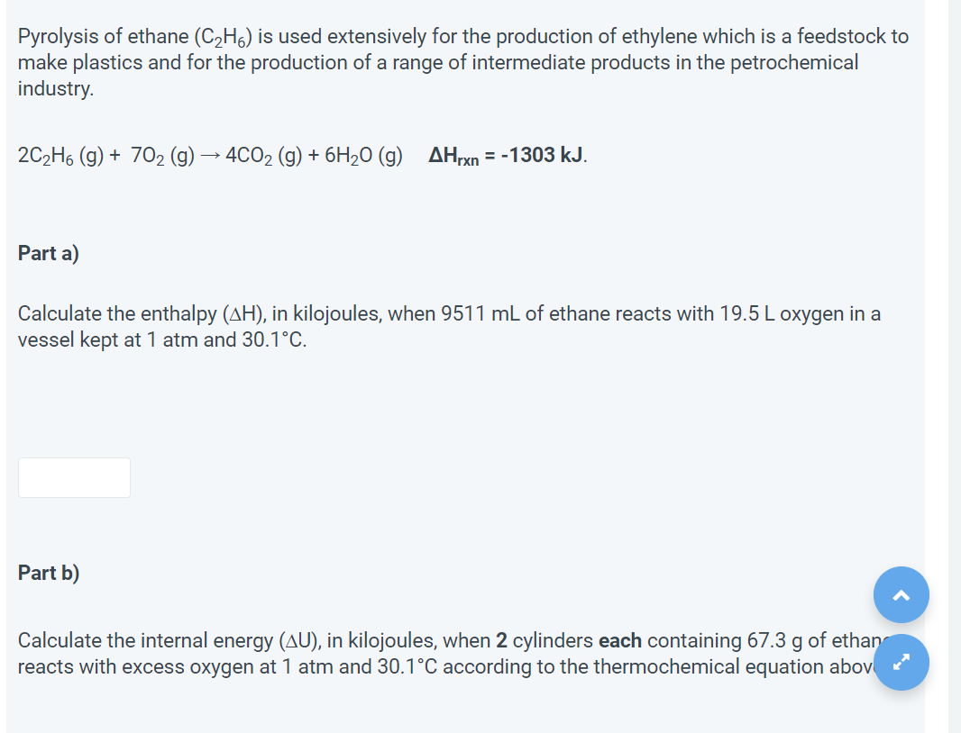 Solved Pyrolysis of ethane (C2H) is used extensively for the | Chegg.com