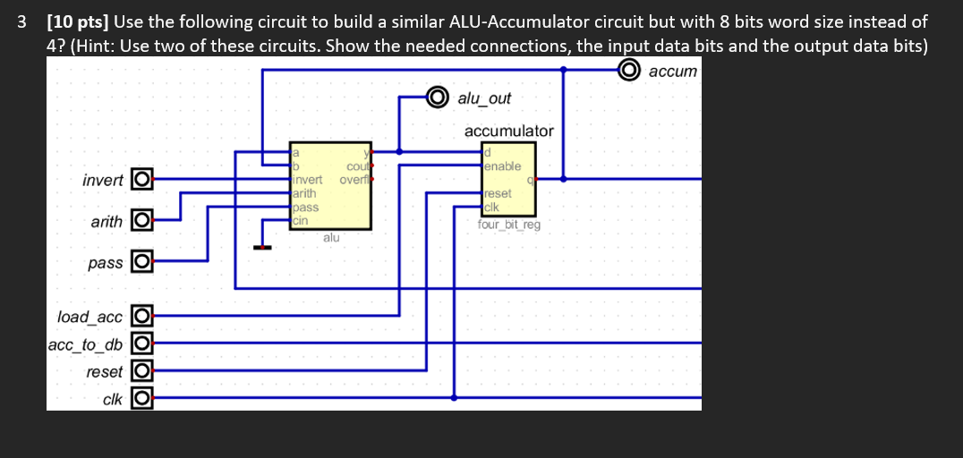 Solved 3 [10 ﻿pts] ﻿Use the following circuit to build a | Chegg.com