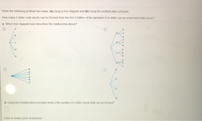 Solved Solve the following problem two ways (a) using a tree | Chegg.com