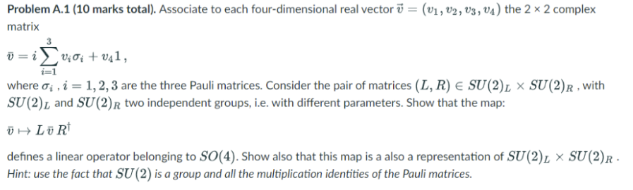 Problem A.1 (10 marks total). Associate to each | Chegg.com