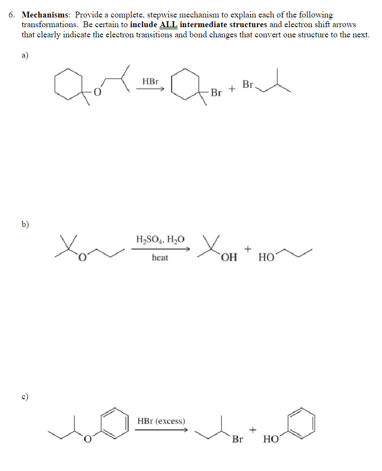Solved Mechanisms: Provide a complete, stepwise mechanism to | Chegg.com