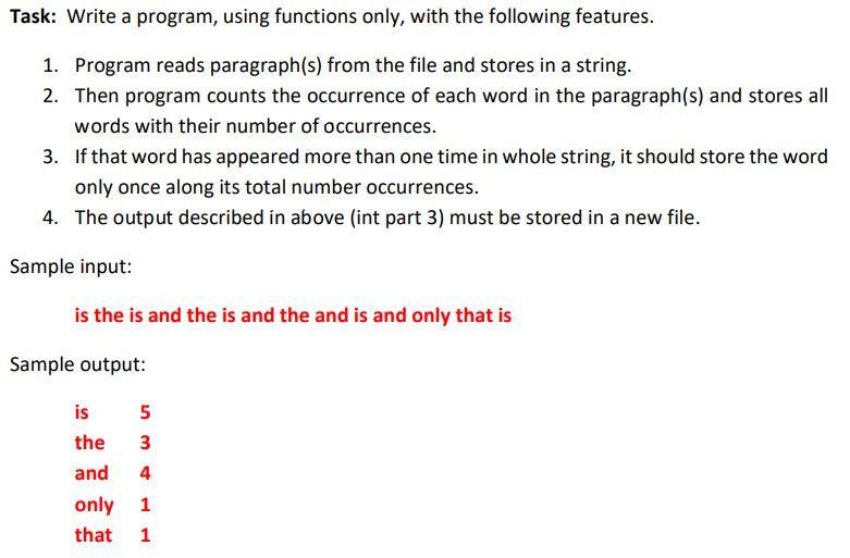 Solved Task Write A Program Using Functions Only With The 9825