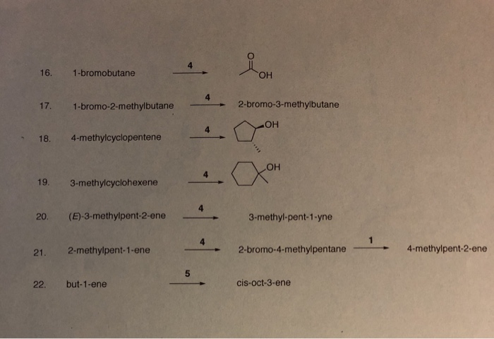 Solved MULTI-STEP SYNTHESIS Using reagents and necessary | Chegg.com