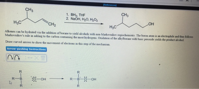 Solved CH3 CH 1. BH3, THF 2. NaOH, H2O, H202 OH H3C CH2 H3C | Chegg.com