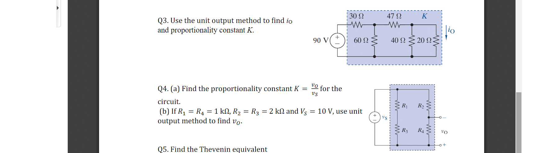 Solved 30 12 47 12 K. Q3. Use the unit output method to find | Chegg.com