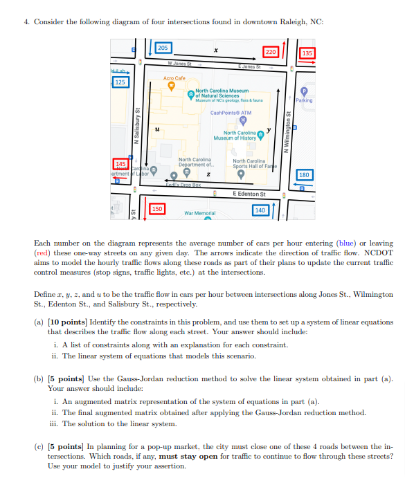 Solved 4. Consider the following diagram of four | Chegg.com