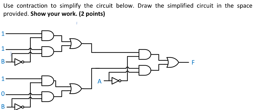 Solved Use contraction to simplify the circuit below. Draw | Chegg.com