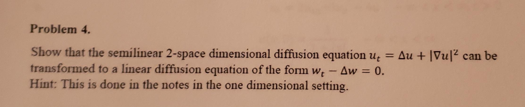 Problem 4. Show that the semilinear 2-space | Chegg.com
