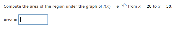 Solved Compute the area of the region under the graph of | Chegg.com