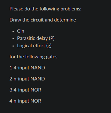 Solved Please do the following problems: Draw the circuit | Chegg.com