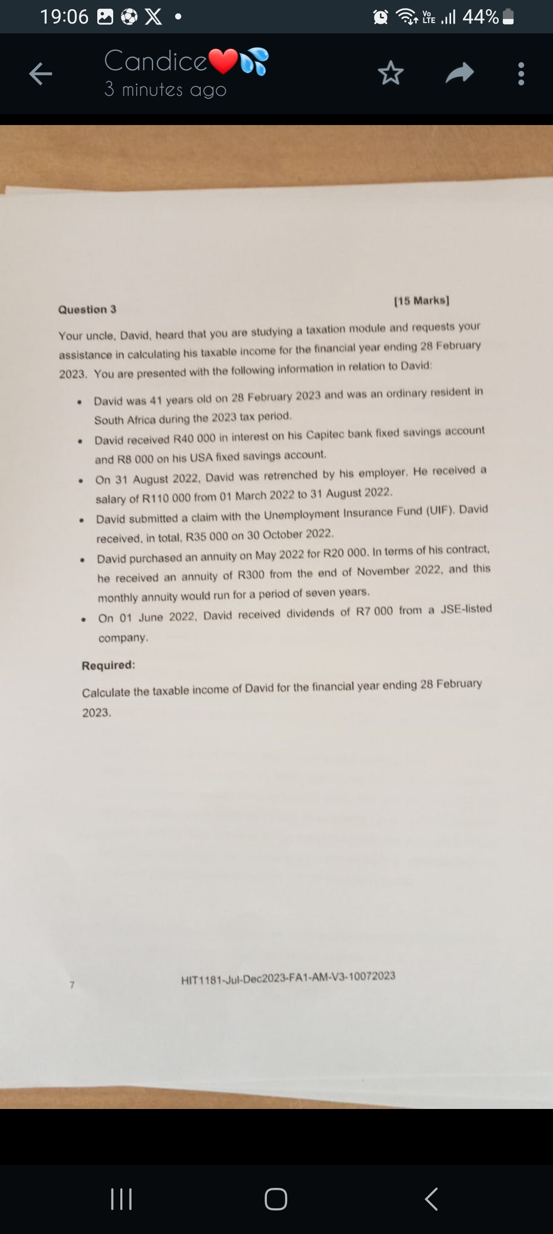 Solved Question 4 [12 Marks] Study the following case | Chegg.com