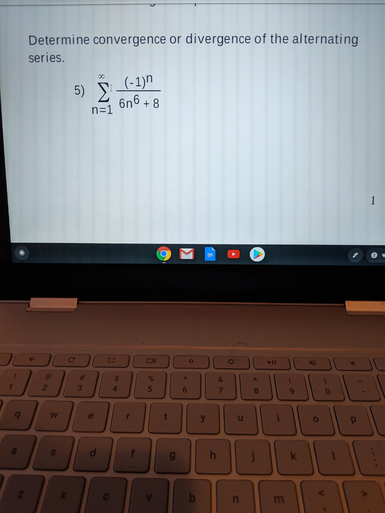 Solved Determine convergence or divergence of the | Chegg.com